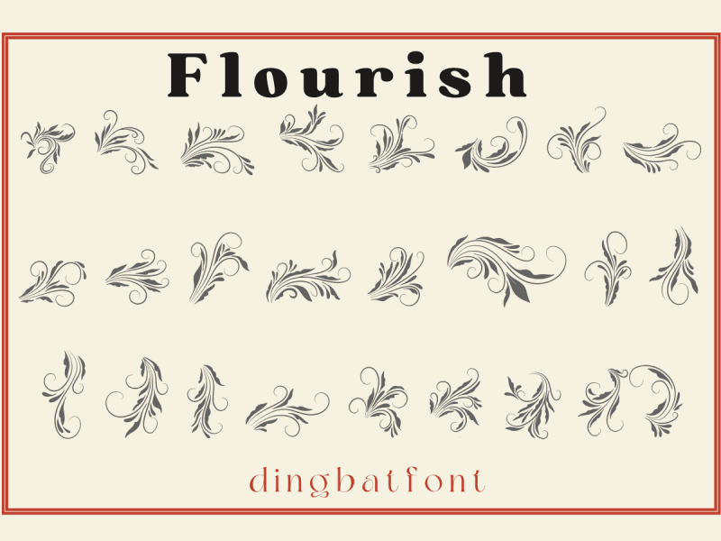 Retro Flourish Font · 1001 Fonts
