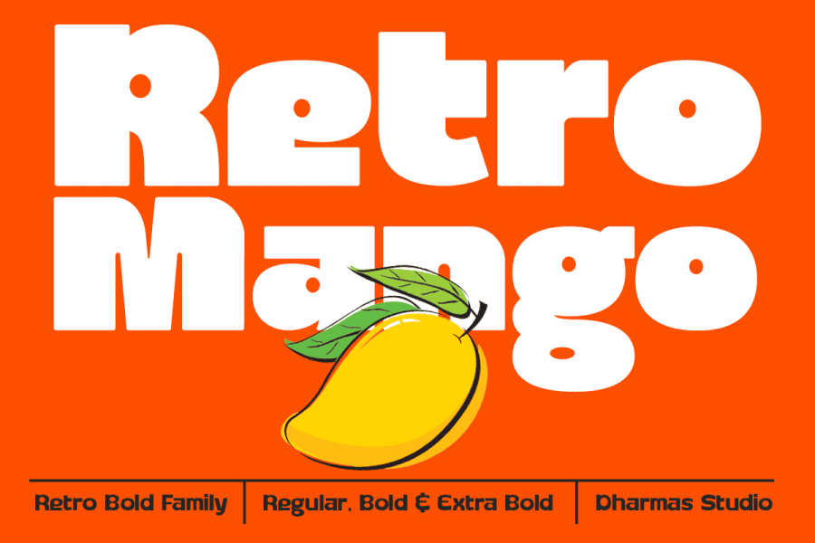 Retro Mango DEMO Font · 1001 Fonts