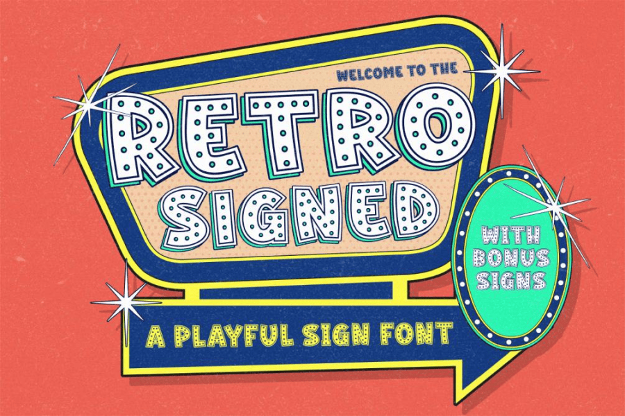 Retro Signed Font · 1001 Fonts