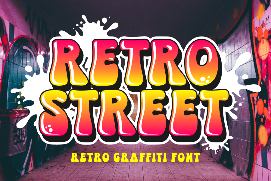 Retro Street Font · 1001 Fonts