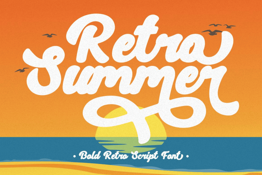Retro Summer Font · 1001 Fonts