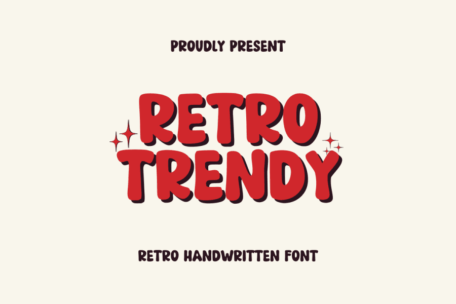 Retro Trendy Font · 1001 Fonts