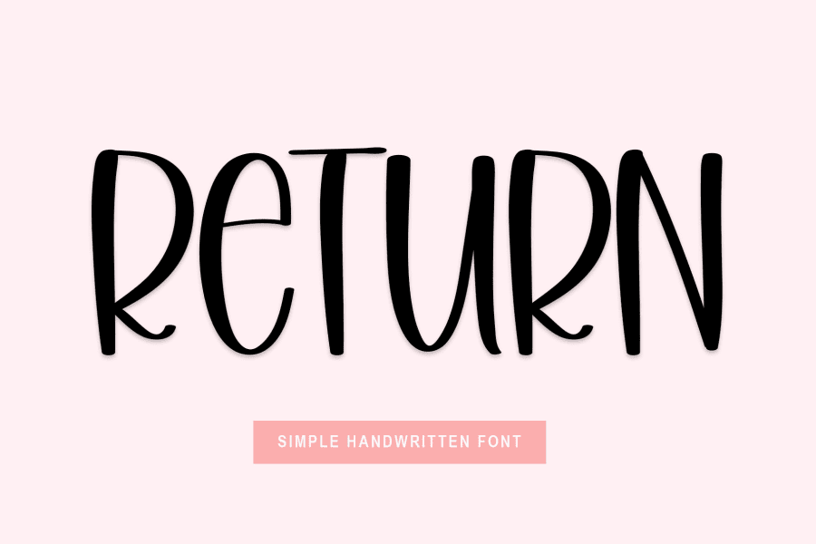 Return Font · 1001 Fonts