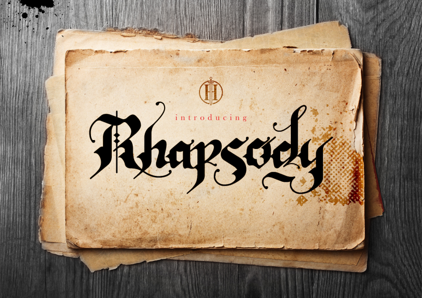 Rhapsody Black Letter Font · 1001 Fonts