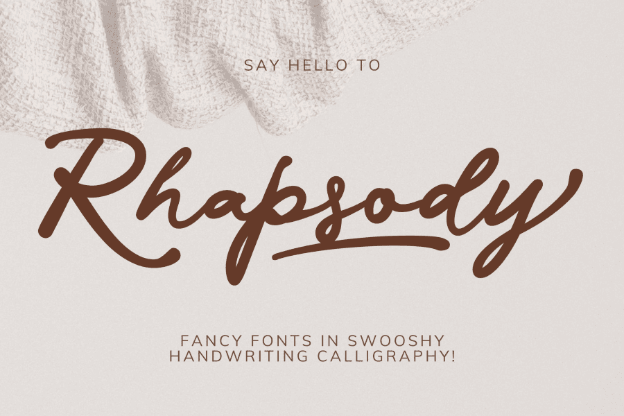 Rhapsody Font · 1001 Fonts