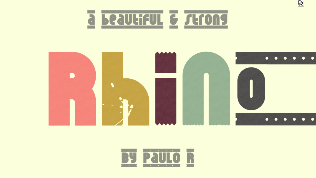 Rhino Font Family · 1001 Fonts