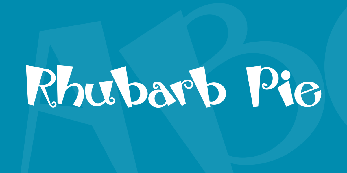 Rhubarb Pie Font · 1001 Fonts