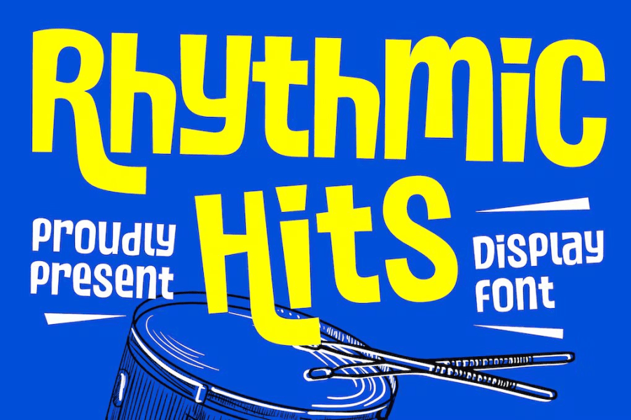Rhythmic Hits Font · 1001 Fonts