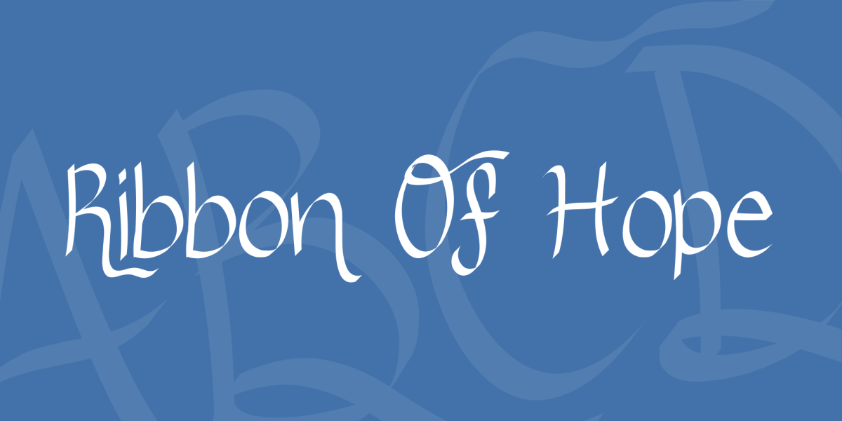 Ribbon Of Hope Font · 1001 Fonts