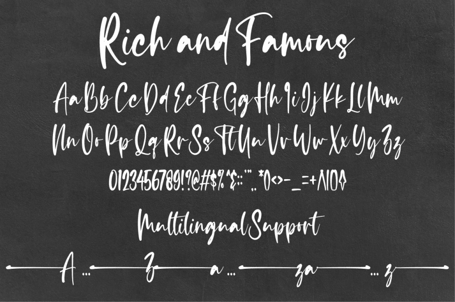 Rich and Famous Font · 1001 Fonts