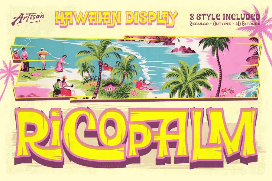 2 Free 3d, Beach, Tiki Fonts · 1001 Fonts