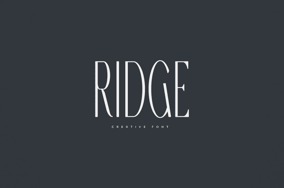 Ridge Font · 1001 Fonts