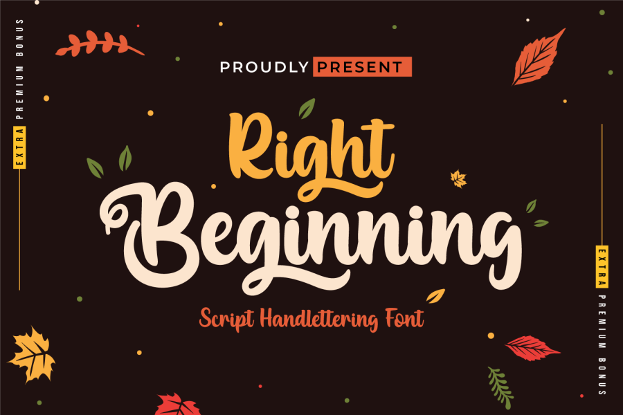 Right Beginning Font · 1001 Fonts
