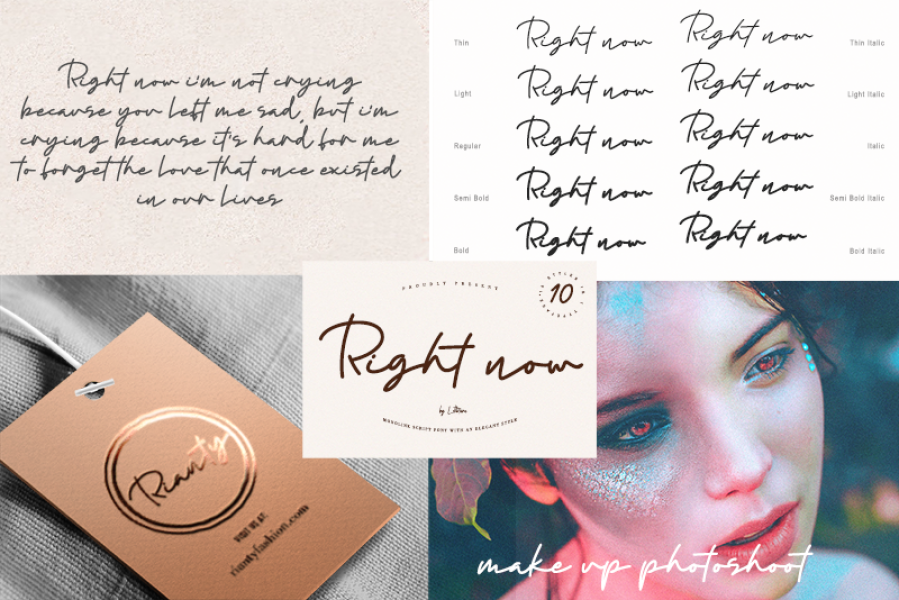 Right now Font · 1001 Fonts