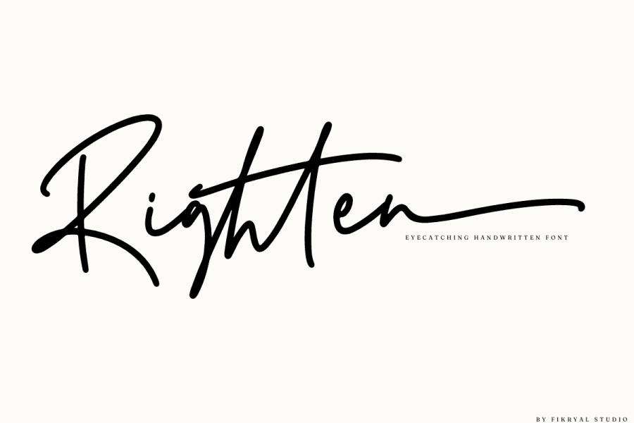 Righten Font · 1001 Fonts