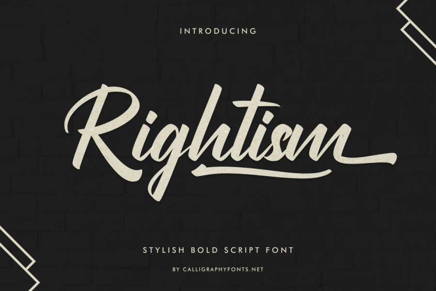 Rightism Demo Font · 1001 Fonts