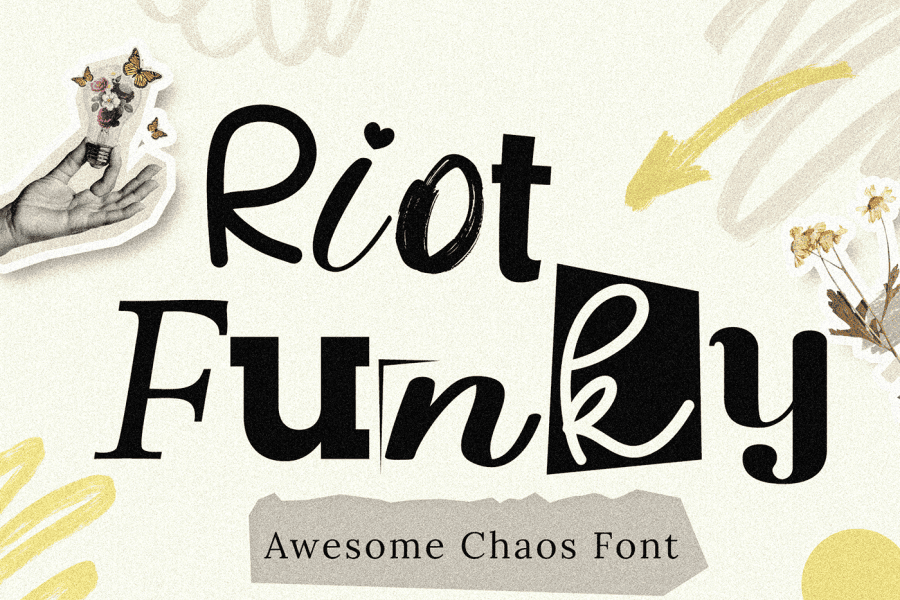 Riot Funky Font · 1001 Fonts