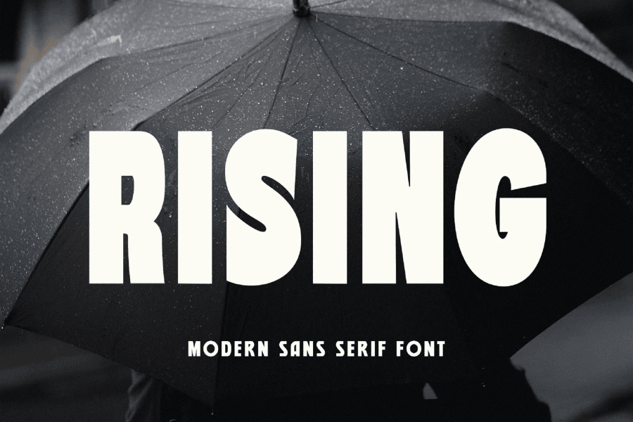 Rising Font · 1001 Fonts