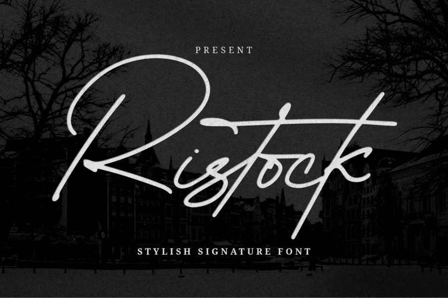 Ristock Font · 1001 Fonts