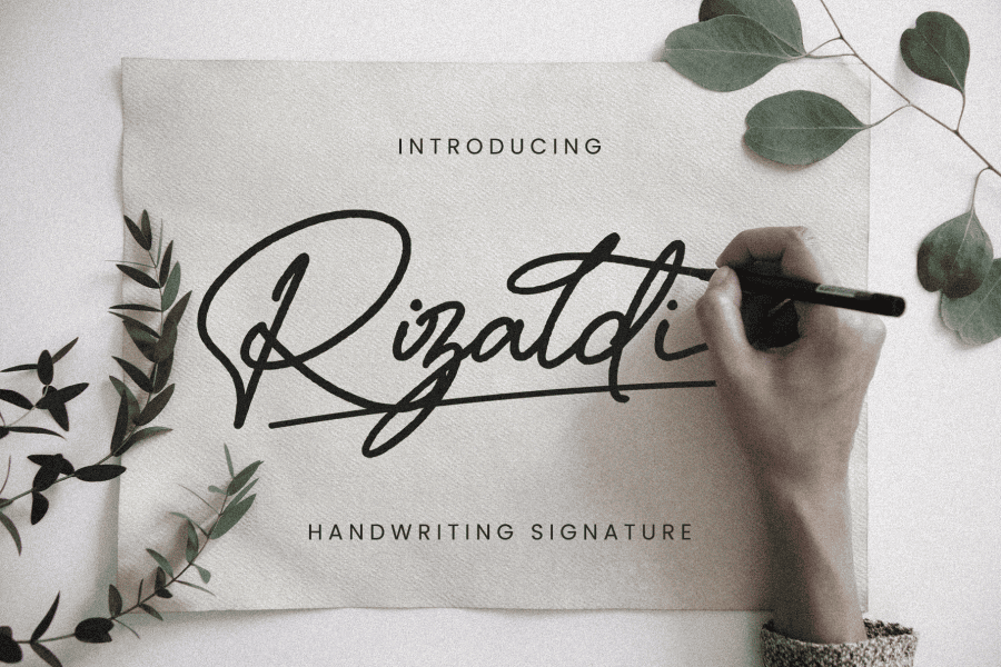 Rizaldi Script Demo Font · 1001 Fonts