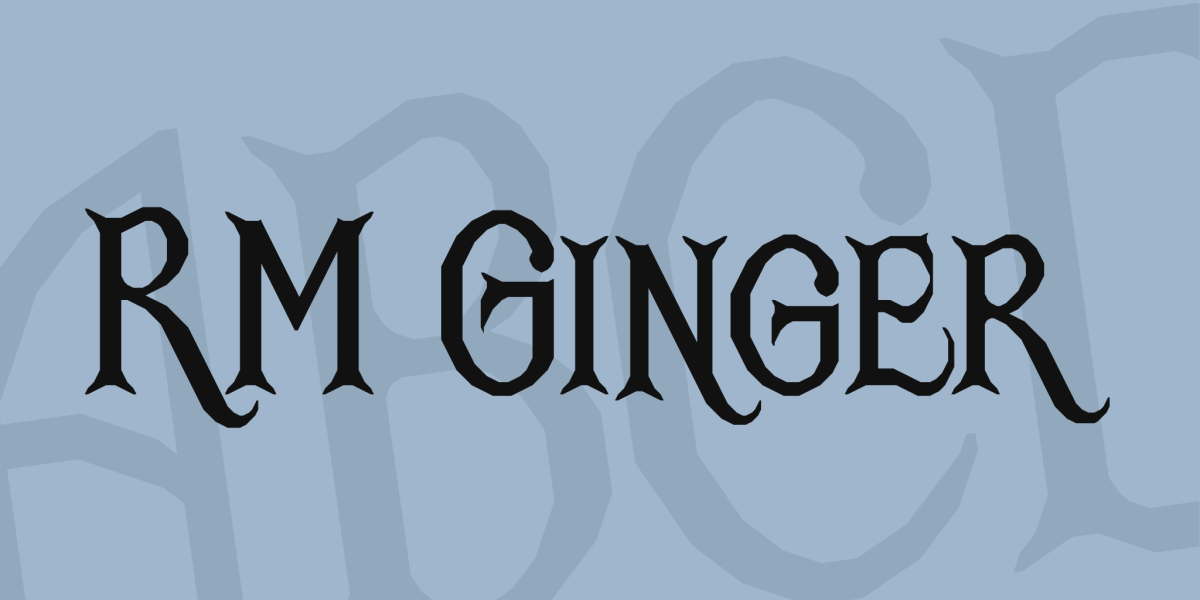 RM Ginger Font · 1001 Fonts