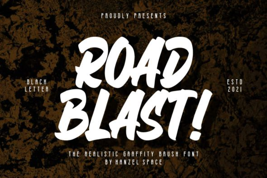 Road Blast! Font · 1001 Fonts