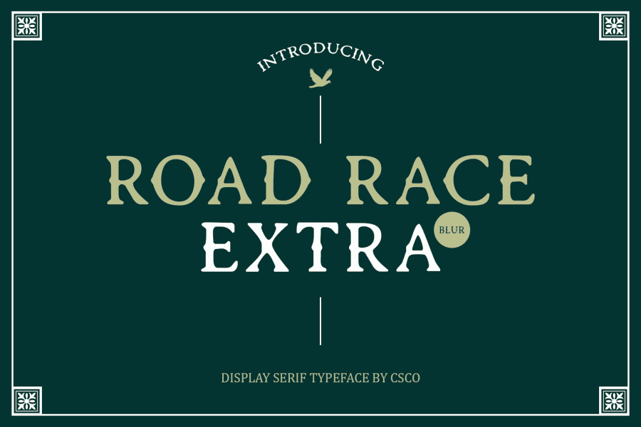 Road Race Extra Blur Demo Font · 1001 Fonts
