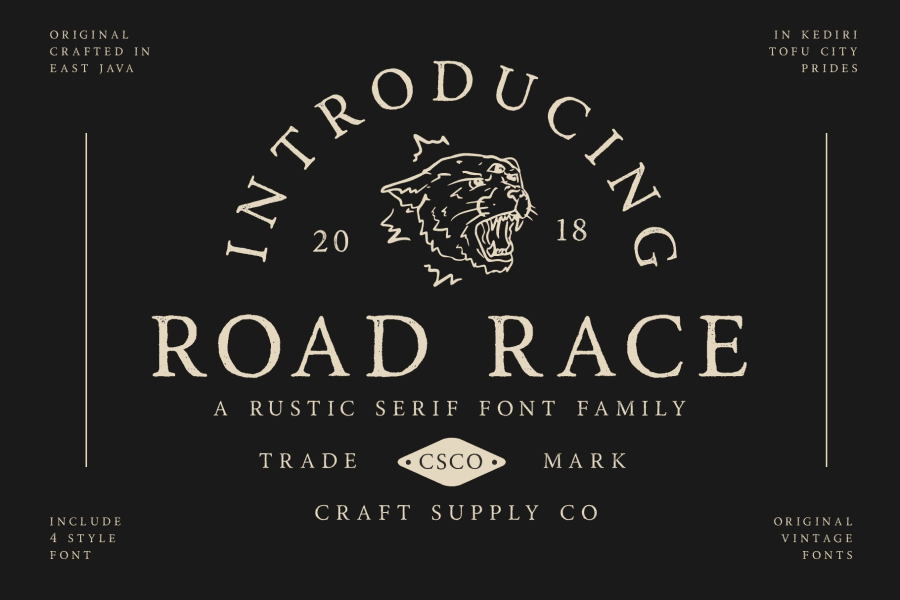 Road Race Free Font Family · 1001 Fonts