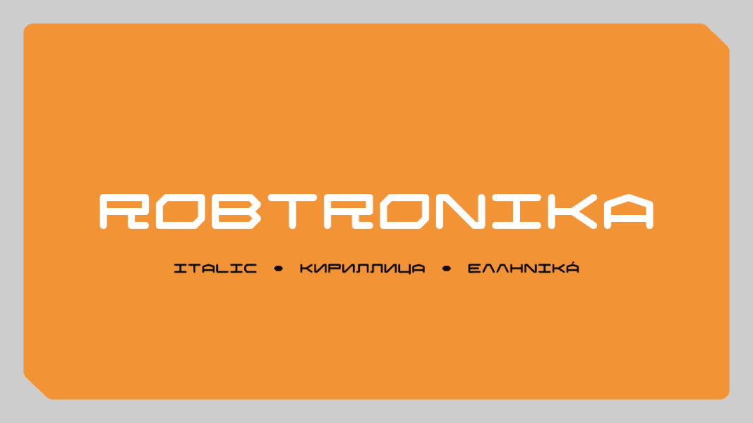 Robtronika Font Family · 1001 Fonts