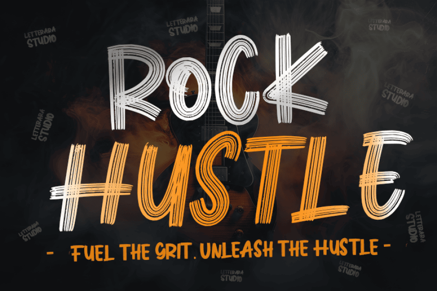 1 Free Rock Hustle Font · 1001 Fonts