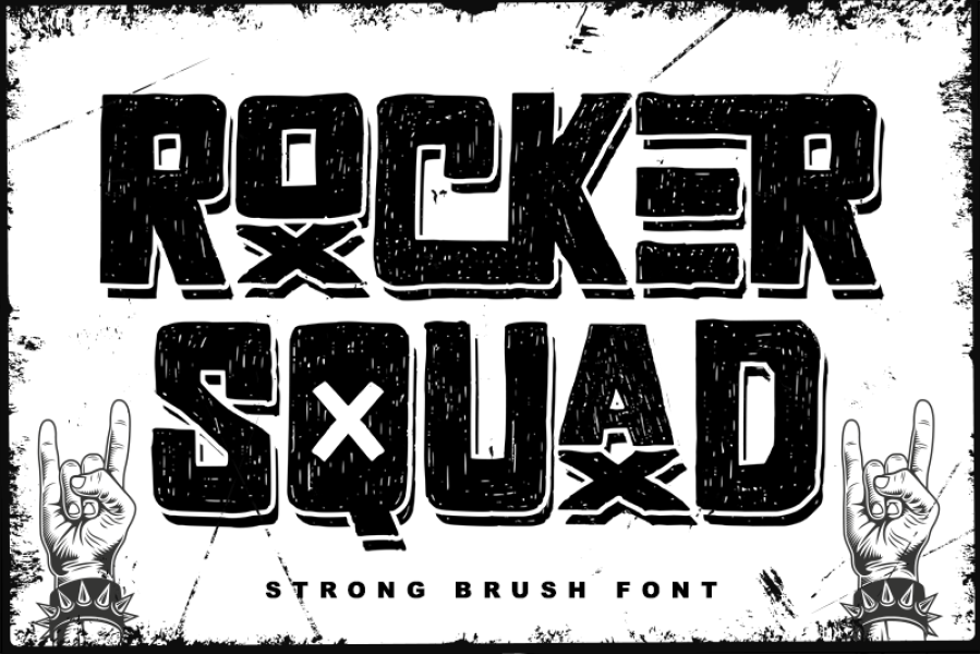Rocker Squad - Personal use Font · 1001 Fonts