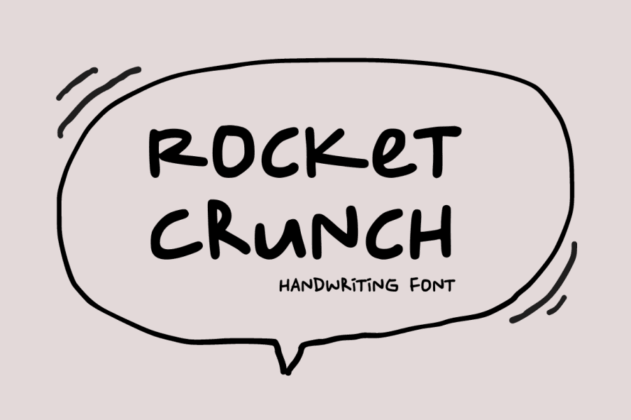 Rocket Crunch Font · 1001 Fonts