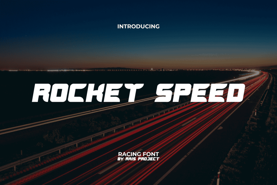 Rocket Speed Demo Font · 1001 Fonts