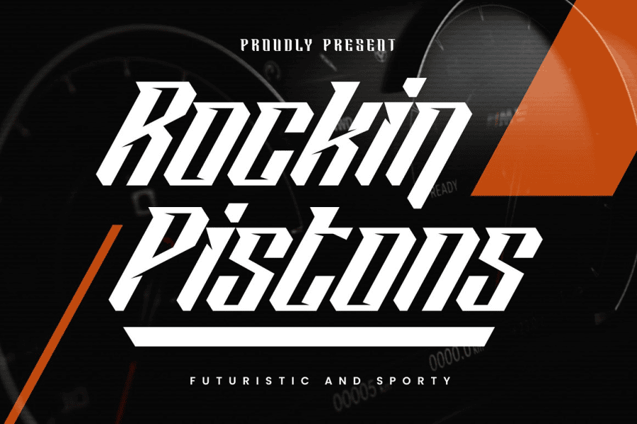 Rockin Pistons Font · 1001 Fonts