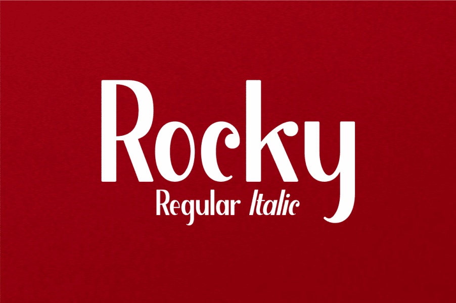 Rocky Font Family · 1001 Fonts