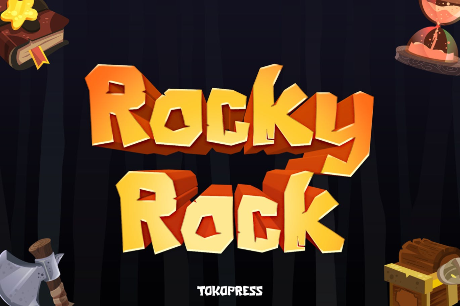Rocky Rock Font · 1001 Fonts