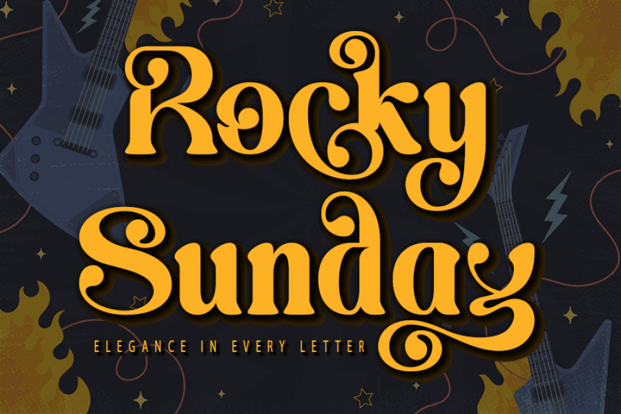 Rocky Sunday-Personal use Font · 1001 Fonts