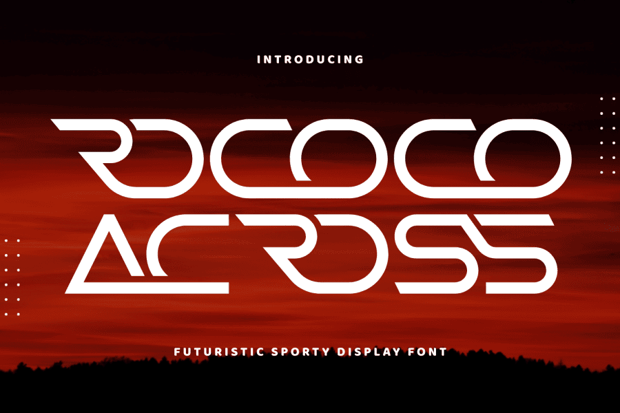 Rococo Across Demo Font · 1001 Fonts
