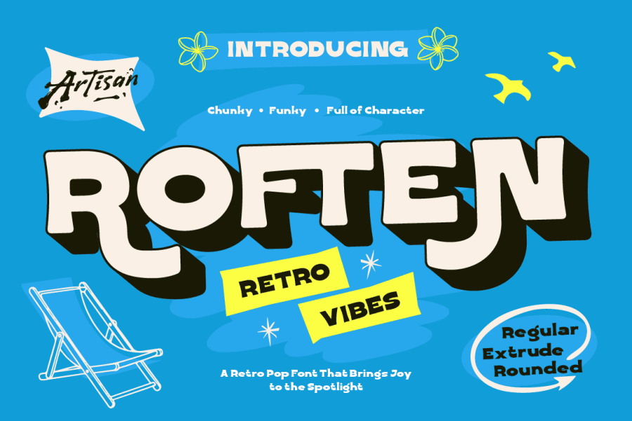 Roften Font · 1001 Fonts