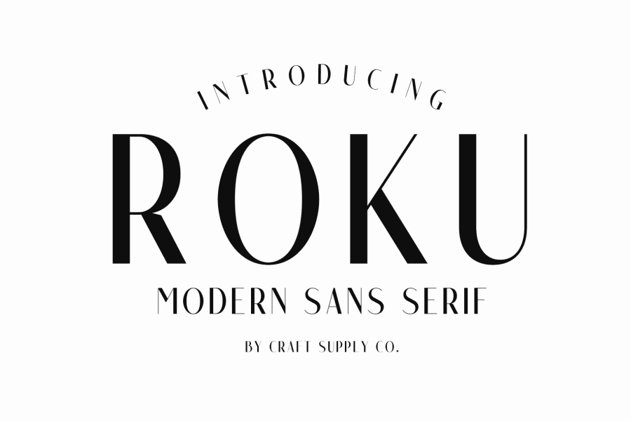 Roku Font · 1001 Fonts