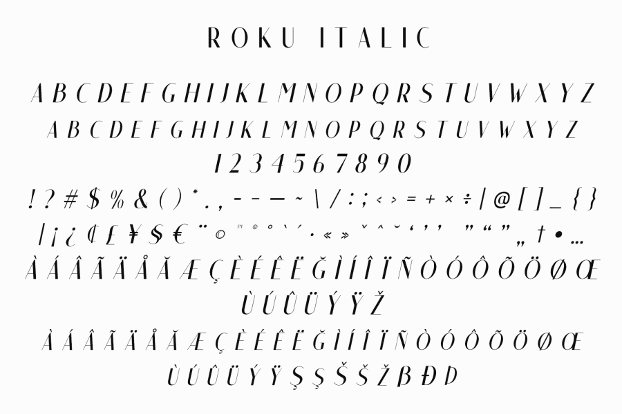 Roku Font · 1001 Fonts
