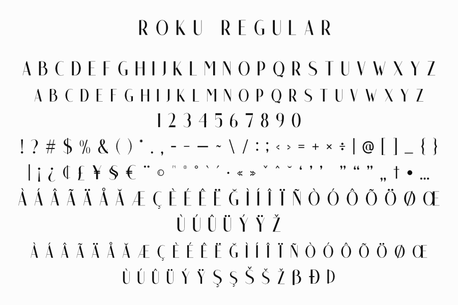 Roku Font · 1001 Fonts