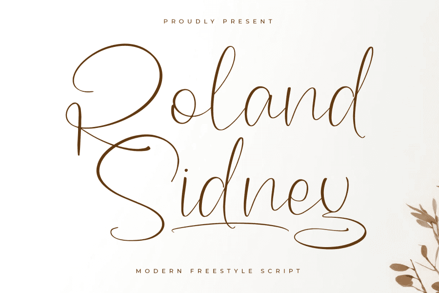 Roland Sidney DEMO VERSION Font Family · 1001 Fonts