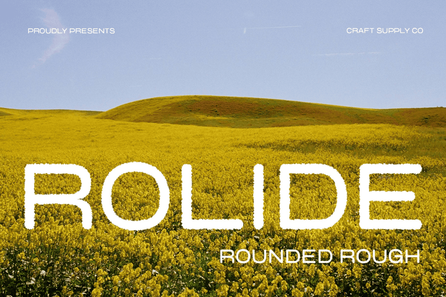 Rolide Rounded Rough Demo Font · 1001 Fonts