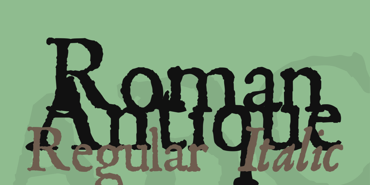 Roman Antique Font Family · 1001 Fonts
