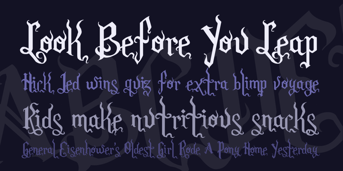 Romance Fatal Goth Font Family · 1001 Fonts