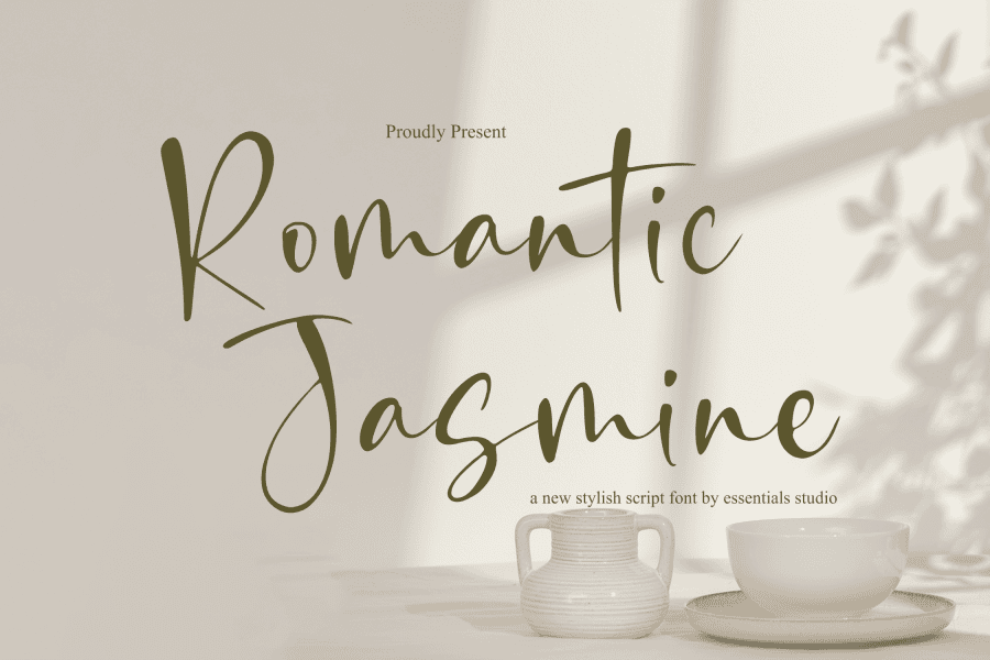 Romantic Jasmine Font · 1001 Fonts