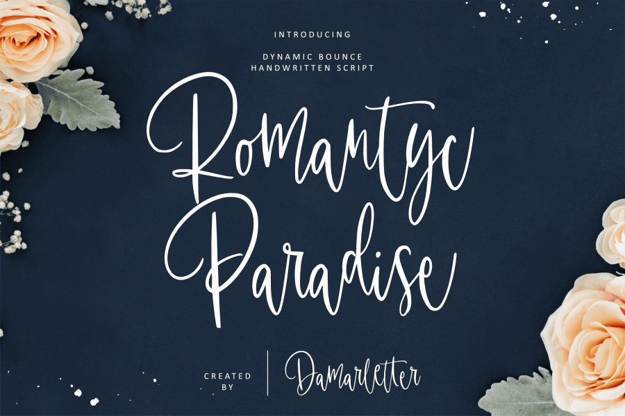 Romantyc Paradise Font · 1001 Fonts