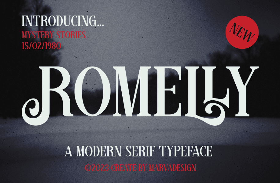 ROMELLY Font · 1001 Fonts