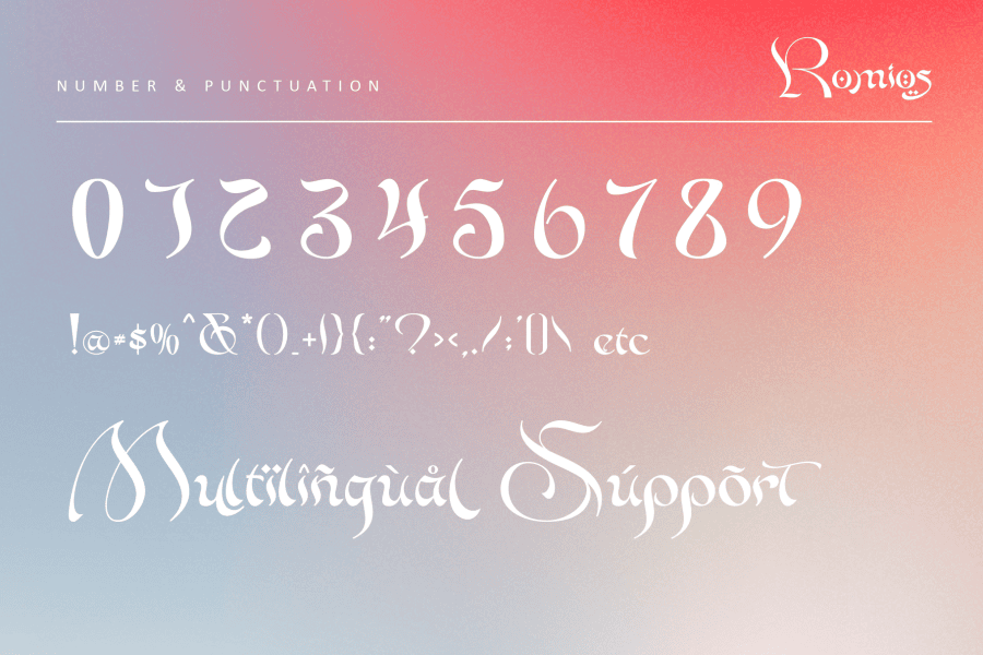 Romios-Personal use Font · 1001 Fonts
